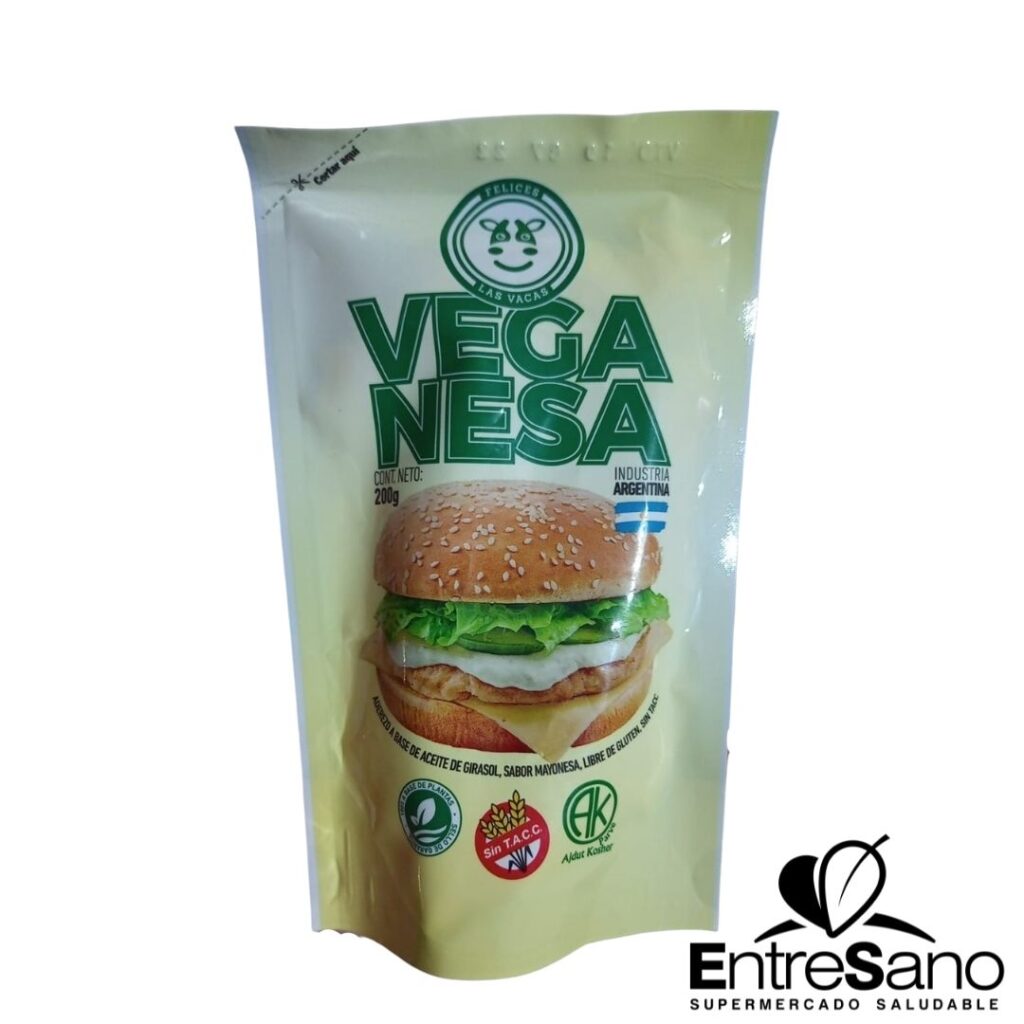 Veganesa Sachet aderezo base aceite de girasol, sabor mayonesa, Sin ...