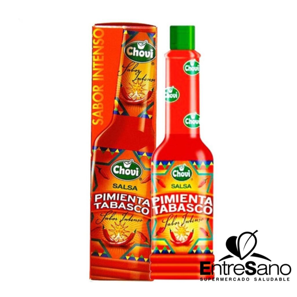 SALSA PIMIENTA TABASCO Sabor Intenso 60ml - Chovi - Entresano