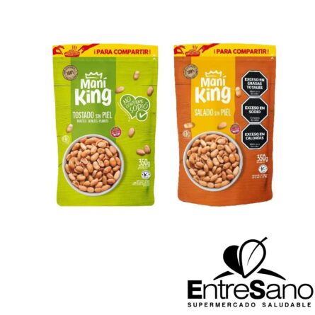 MANI SIN PIEL 350gr DOY PACKS- Mani King - Entresano